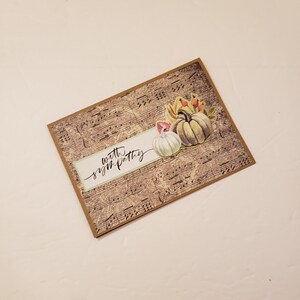 Sympathy Greeting Card With Sheet Music and Pumpkins - With Sympathy ...