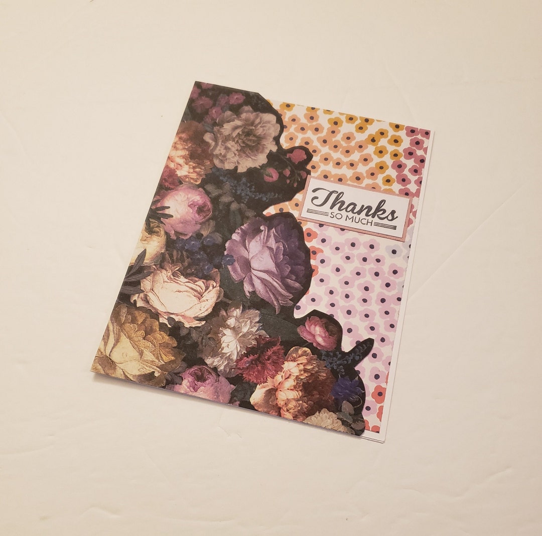 Thank You Greeting Card Thanks so Much/thank You Note/gratitude Note ...