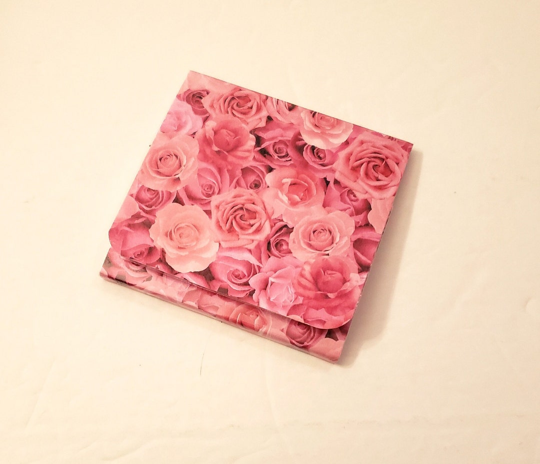Pink Rose Sticky Notes Pad/rose Notepad/rose Sticky Notes/sticky Notes ...