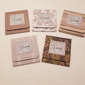 Tea Card Set/tea Party Favors/tea Note Cards - Friend/tea Gift Set ...