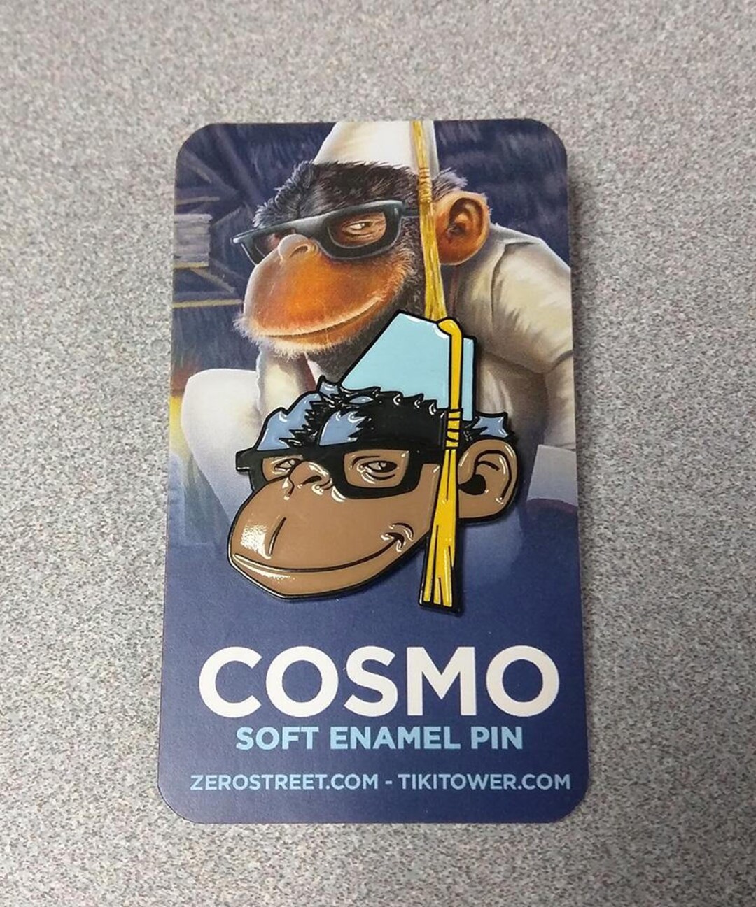 COSMO - Ape Soft Enamel Pin Tiki Bar Flair Chimp Fez Art - Etsy