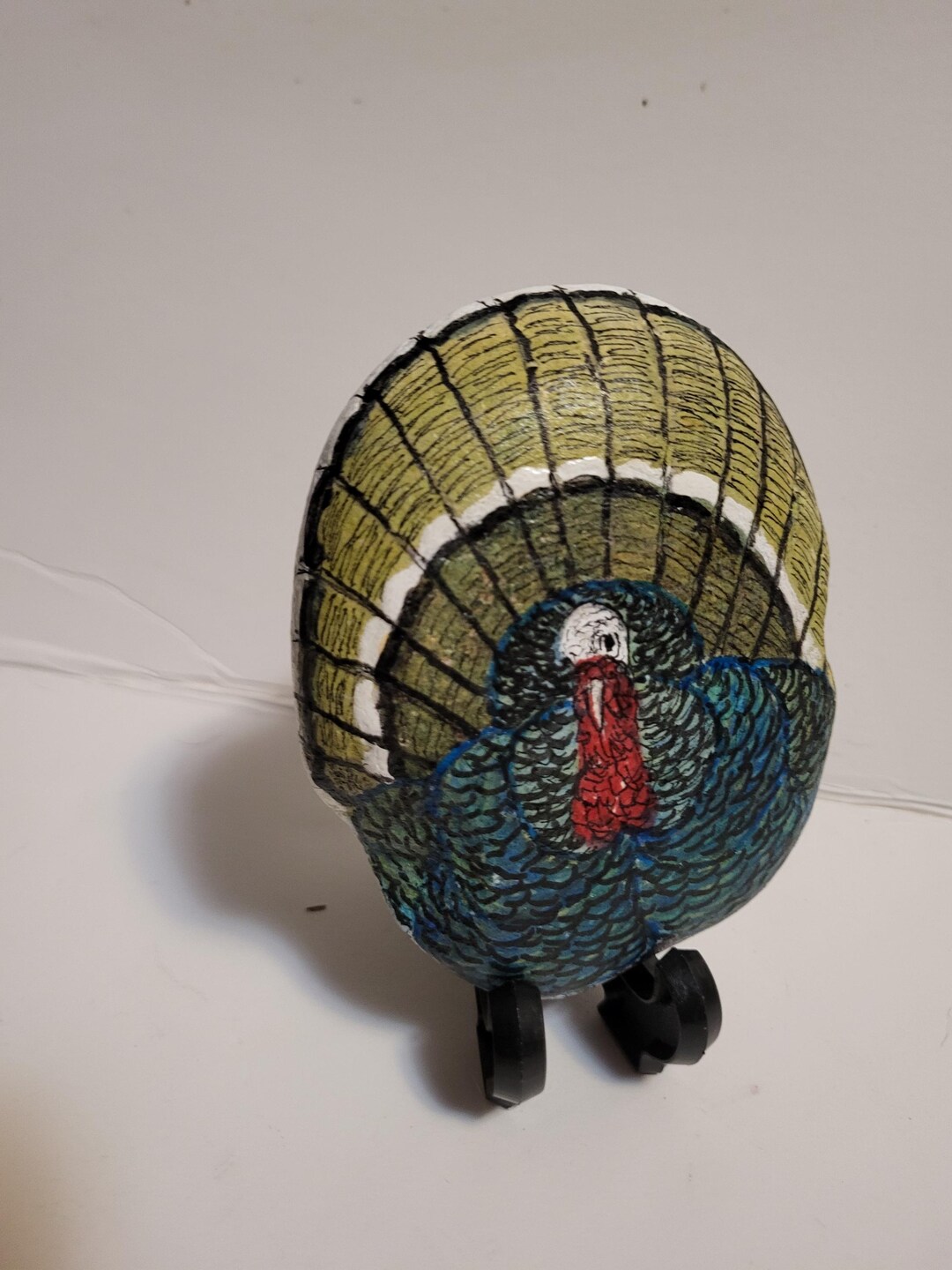 Turkey and Hummingbird Painted on a River Rock. - Etsy