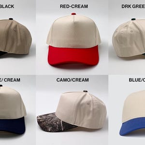 Custom Your Text Hat Custom Embroidered Two Tone Hat Personalized Dad ...