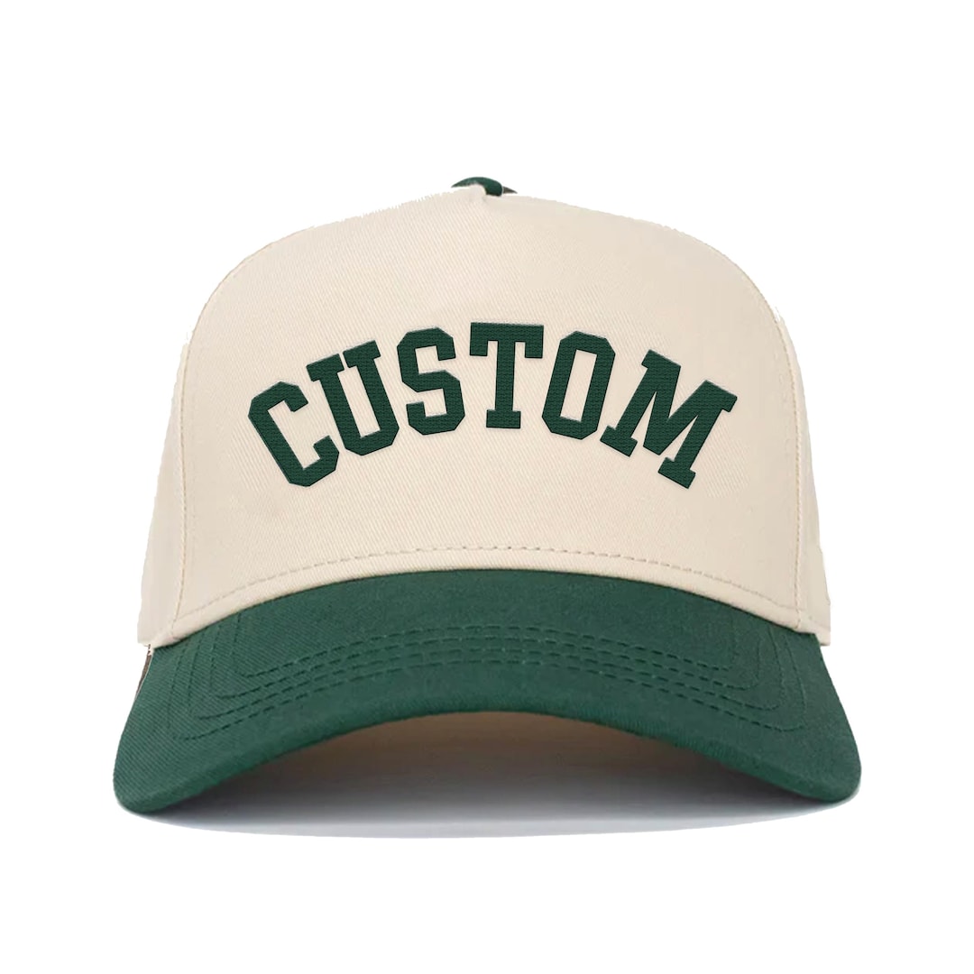 Custom Two Tone Hat Embroidered Hat Five Panel Two Tone Custom Hat ...