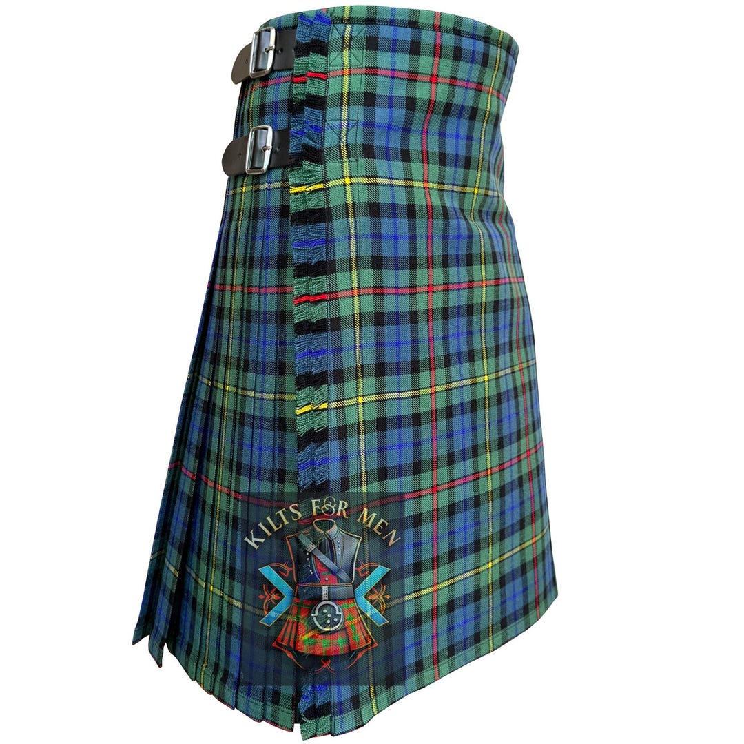 Smith Ancient Tartan Kilt for Men Scottish Handmade Traditional 8-yard ...