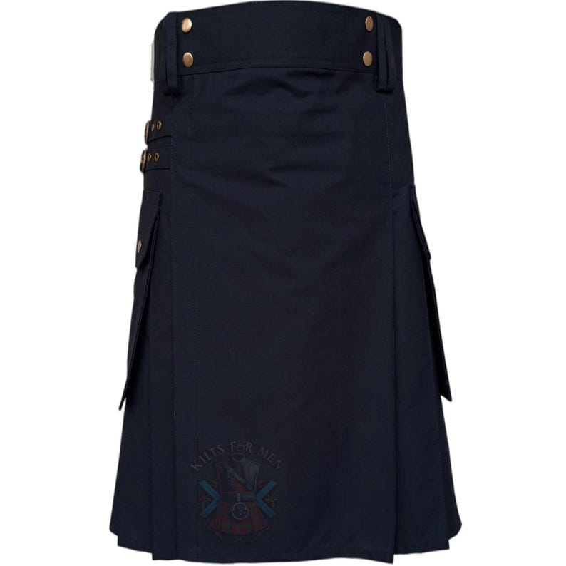 Black Ripstop Utility Kilt for Men : Scottish Modern Heritage Every Day ...