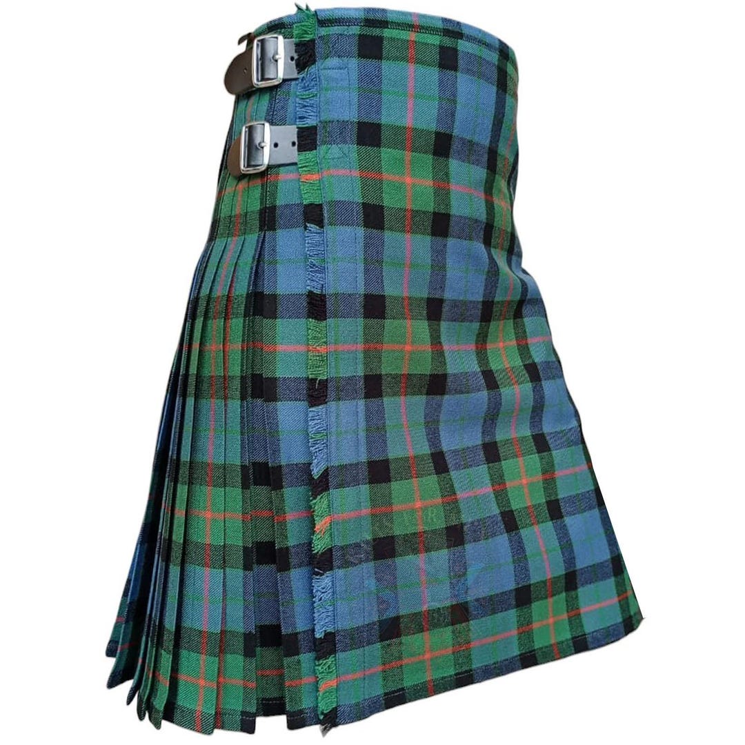 Handmade Gunn Ancient Tartan Kilt: Heavyweight Scottish Highlander Kilt ...
