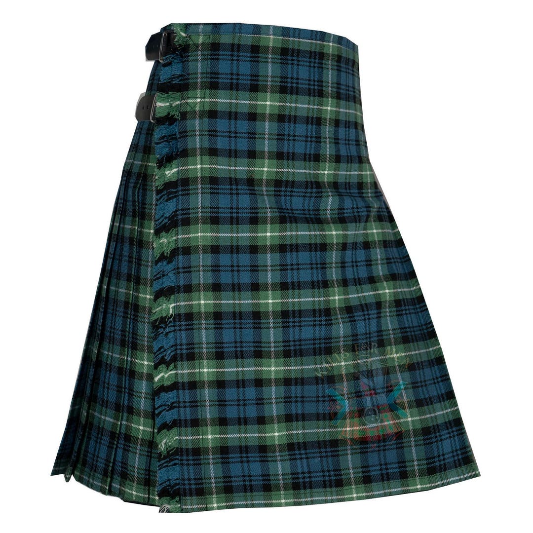 Lamont Ancient Tartan Kilt for Men – Traditional 8 Yard Scottish ...