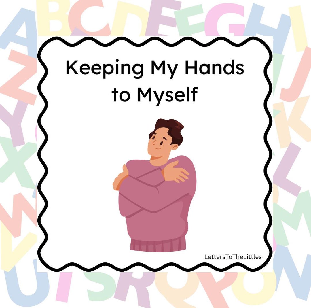 Keeping My Hands to Myself: A Social Story for Home and School - Etsy