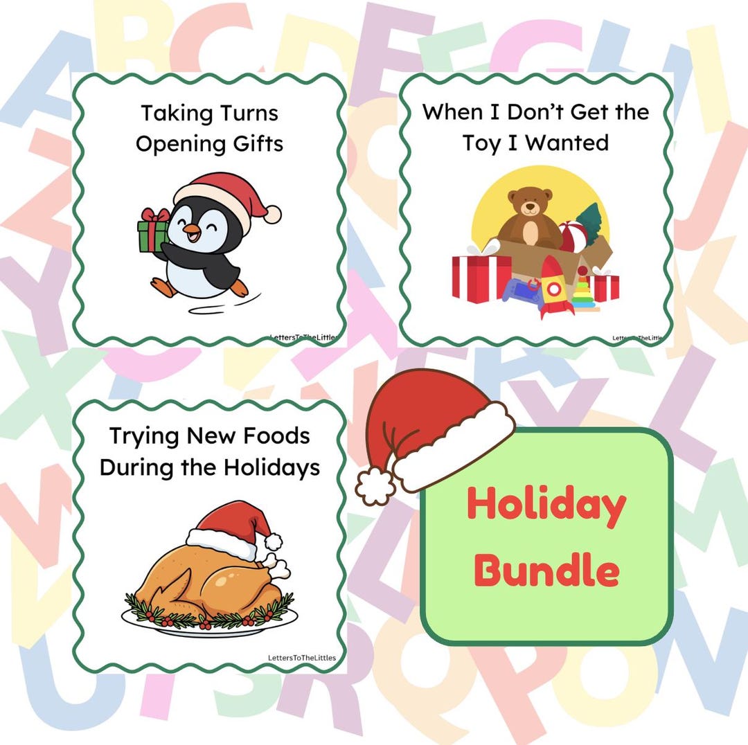 Holiday Social Stories Bundle: Big Feelings, Patience, & Flexibility ...