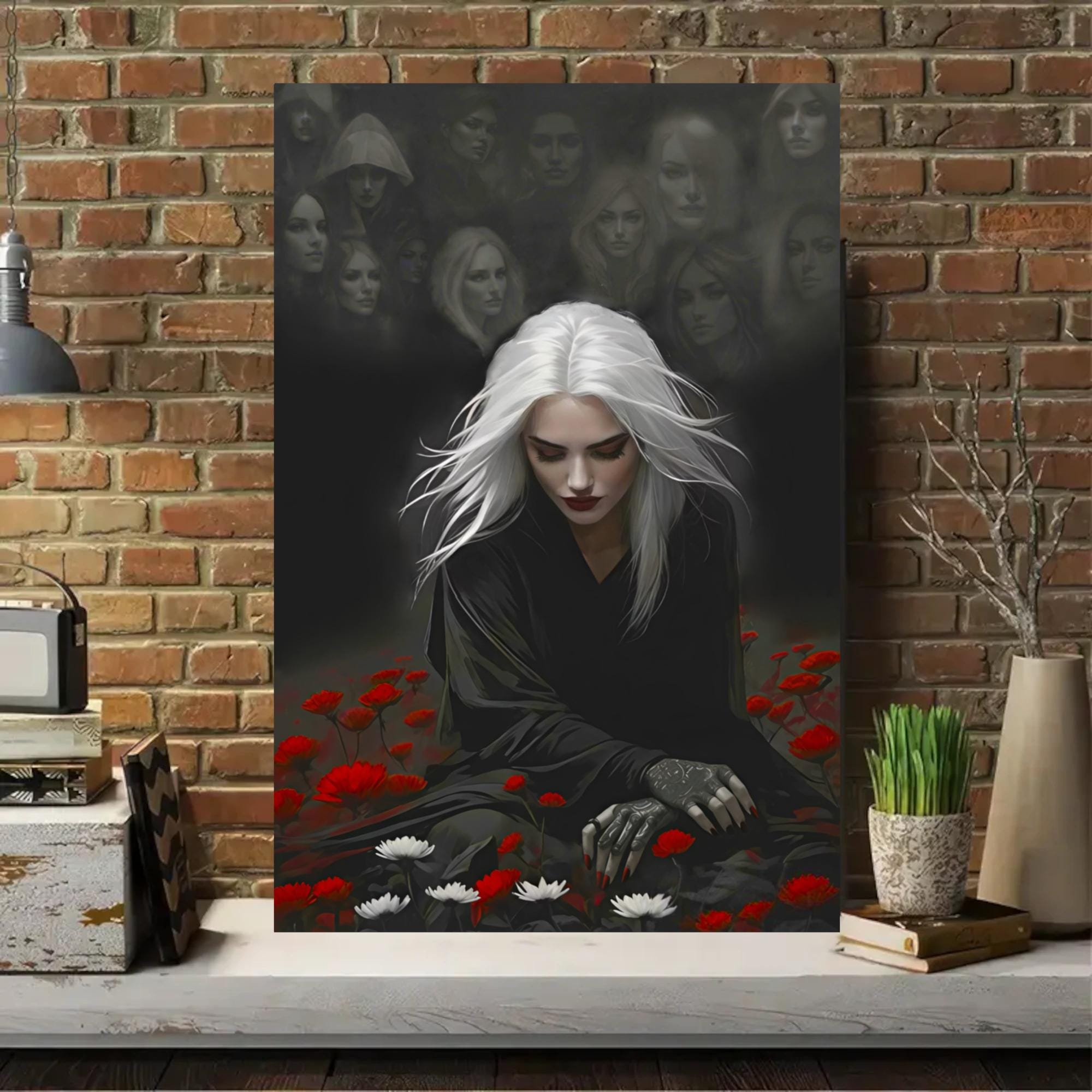 Manon Blackbeak Fan Art Print | Dark Fantasy Witch Wall Art | Romantasy ...