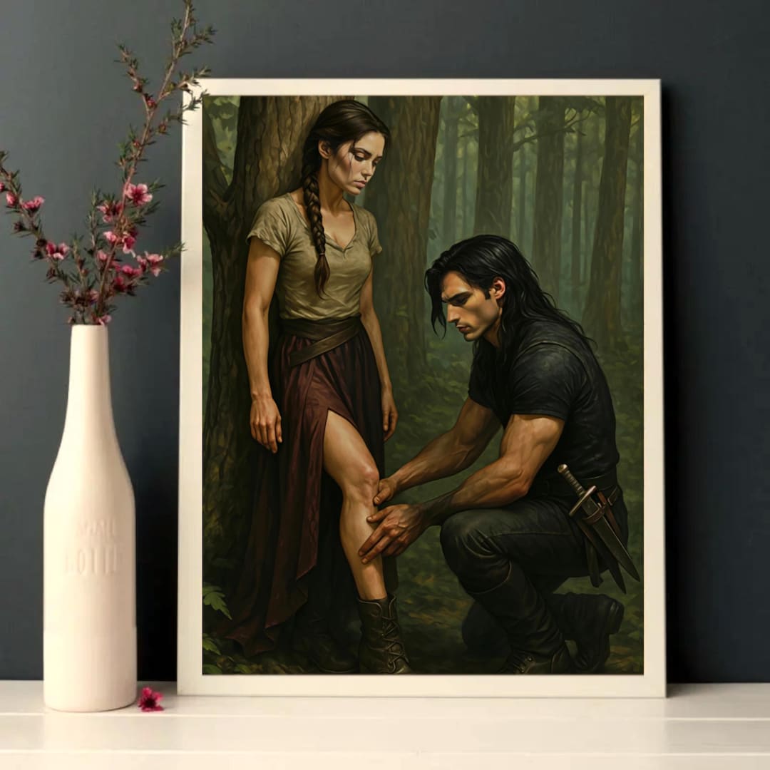 Elorcan Fan Art | Lorcan & Elide Print | Throne of Glass Inspired Wall ...