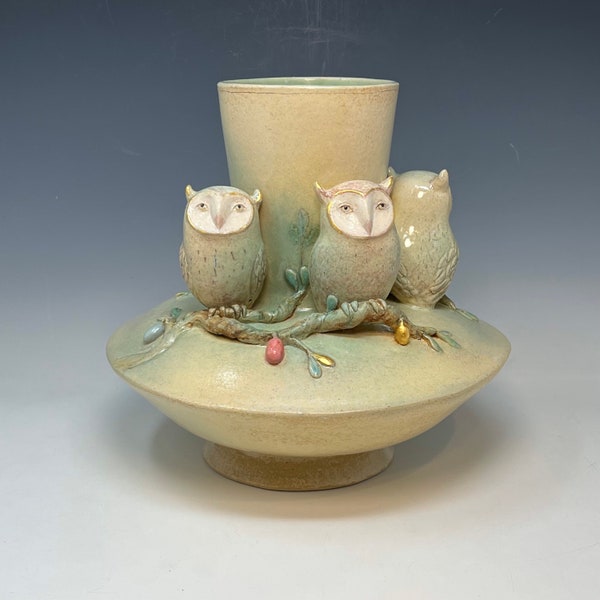 Owl Vase - Etsy