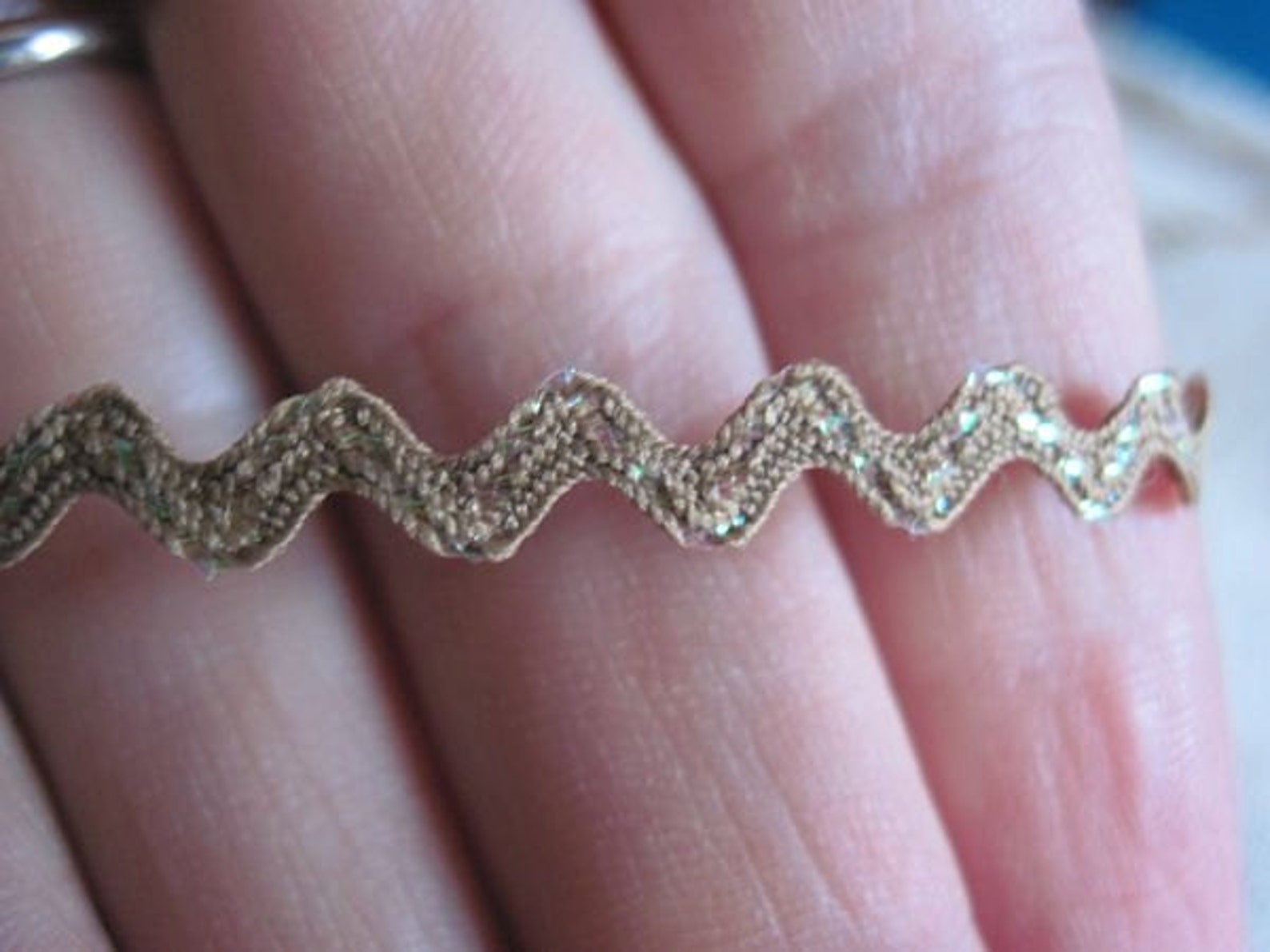 Milk Chocolate Brown Mini Ric Rac With FAIRY FROST Sparkle | Etsy