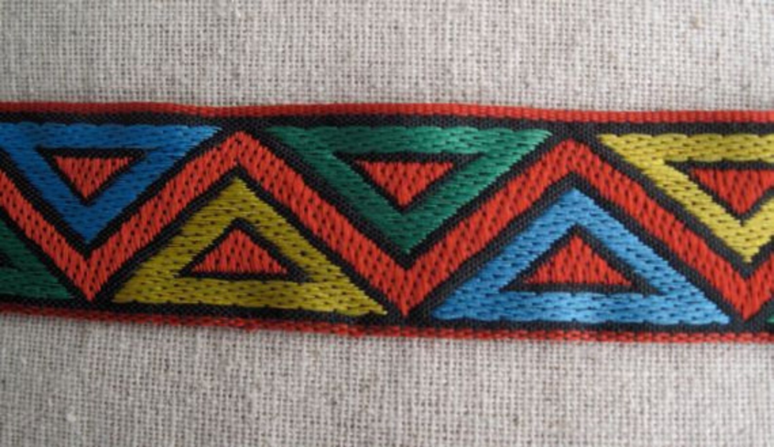 Zig Zag Triangles Jacquard Woven Ribbon - Etsy