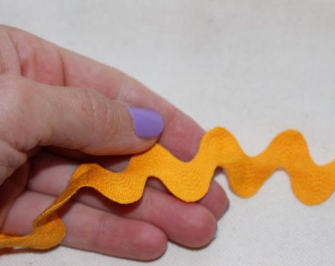 GOLDEN YELLOW Cotton Rick Rack - Etsy