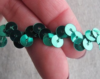 ELASTIC Gold SPOTLIGHT Sequin Rick Rack - Etsy