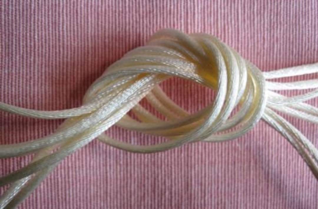 IVORY Satin Cord (rat Tail Cord) - Etsy