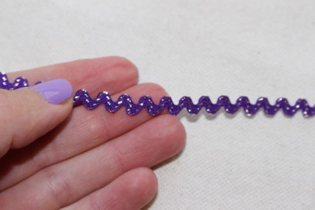 PURPLE and GOLD Stitch MINI Ric Rac - Etsy