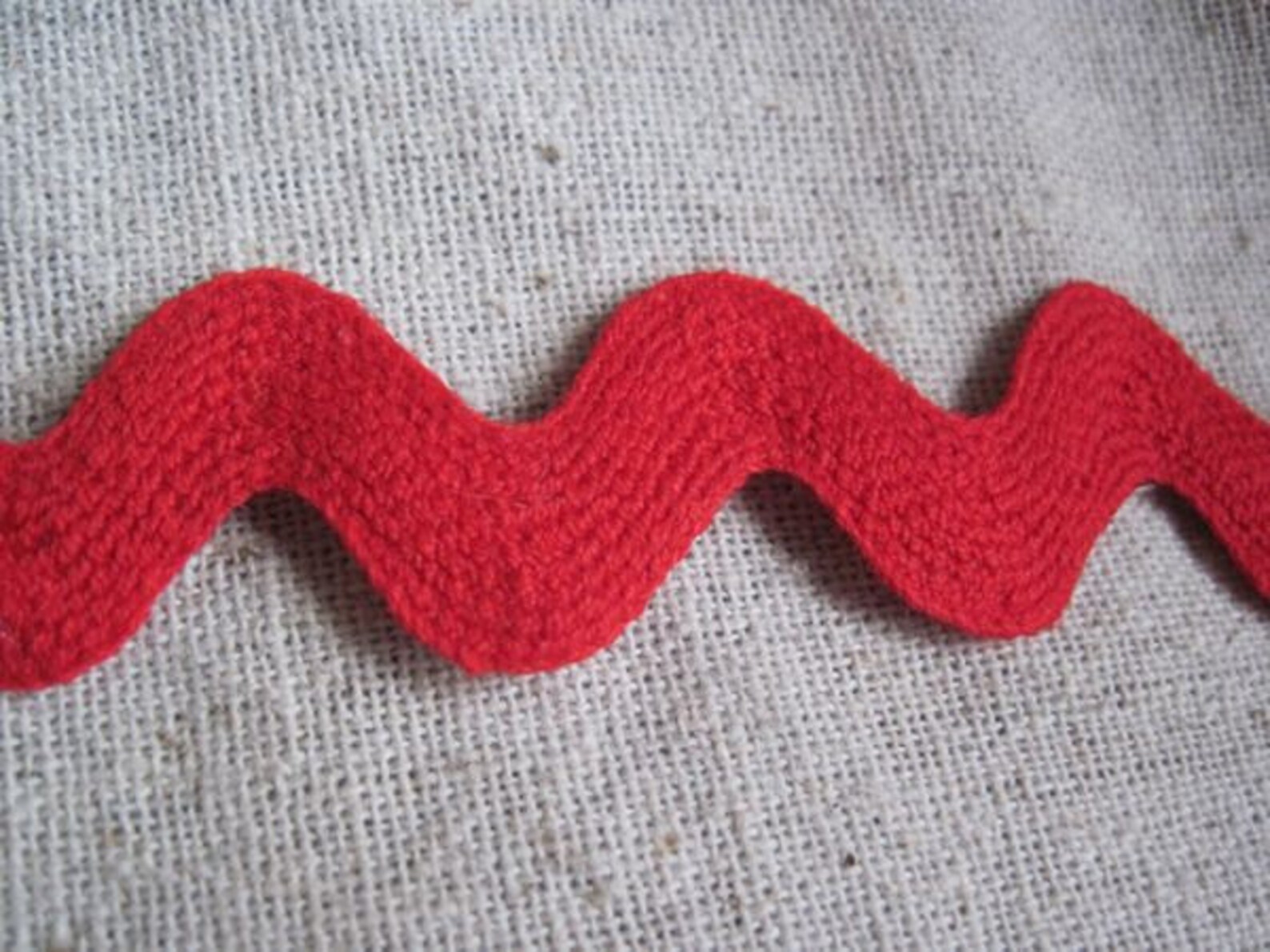 RED cotton rick rack | Etsy