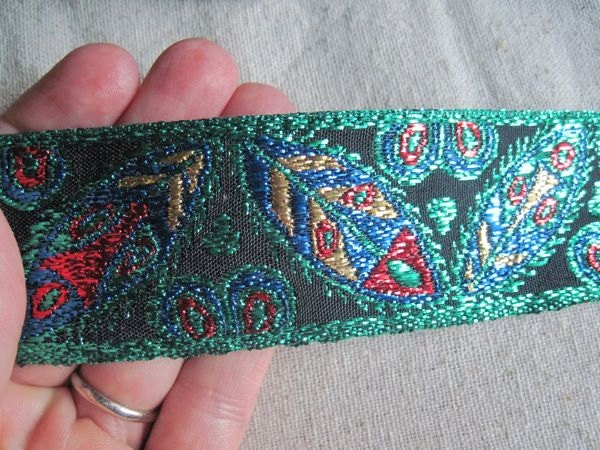 Tribal Riot Sparkle Jacquard Vintage Ribbon or Belting - Etsy