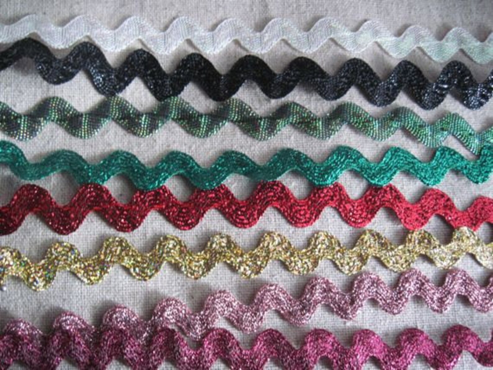 GREEN Metallic Rick Rack | Etsy