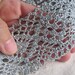 Metallic SILVER Crochet Flat Lace - Etsy