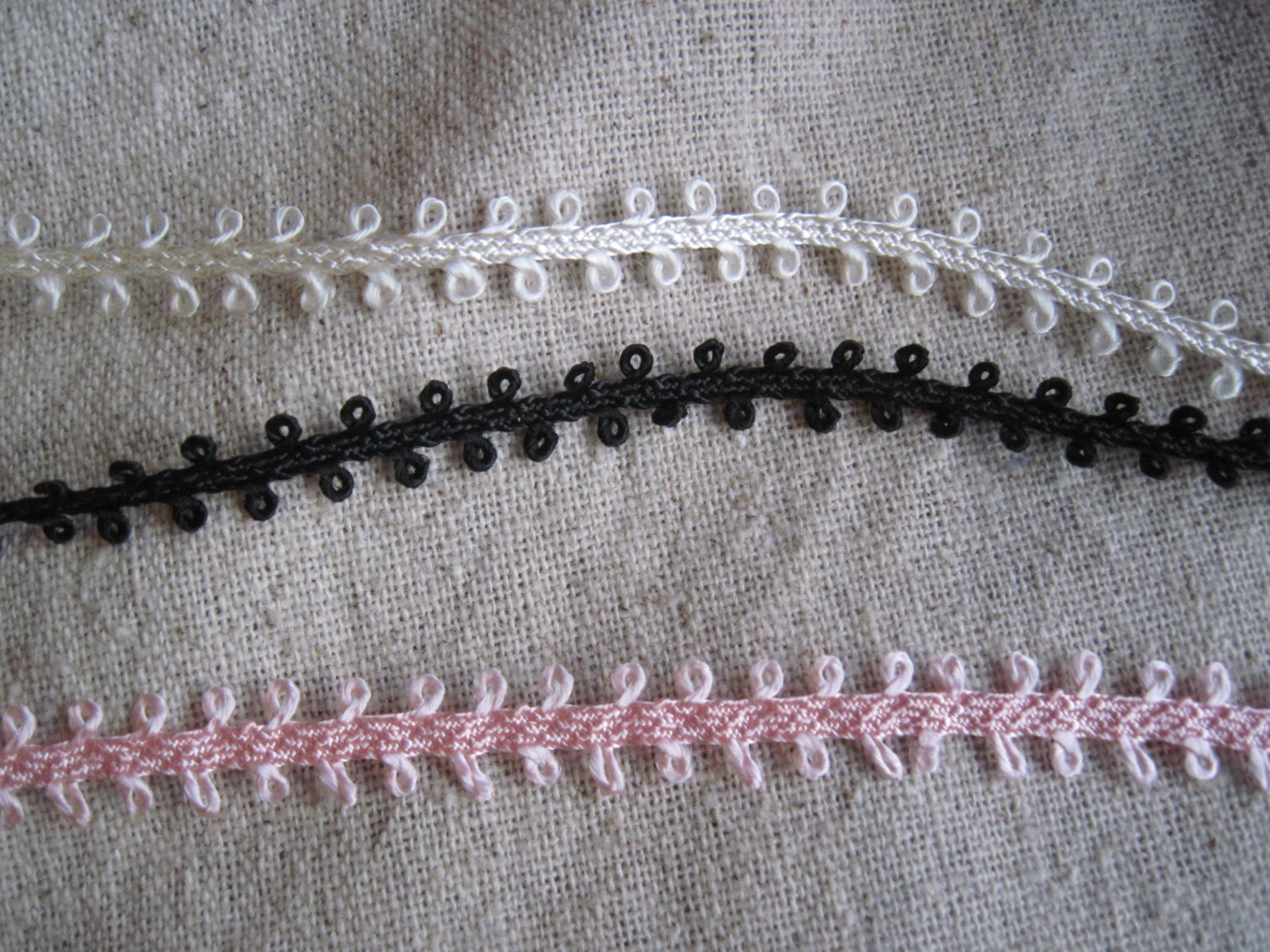 BLACK Picot Braid Trim | Etsy