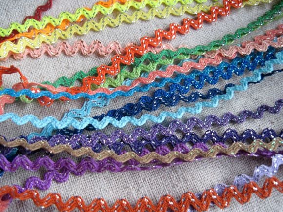 Milk Chocolate Brown Mini Ric Rac With FAIRY FROST Sparkle | Etsy