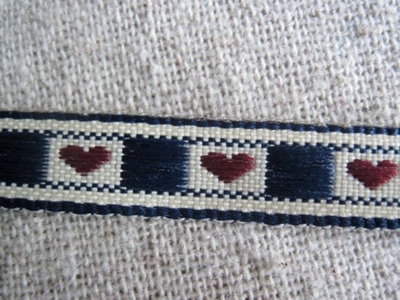 Country HEARTS Jacquard Ribbon - Etsy