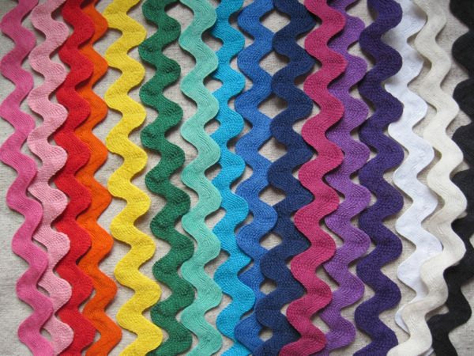 AQUA Cotton Rick Rack | Etsy