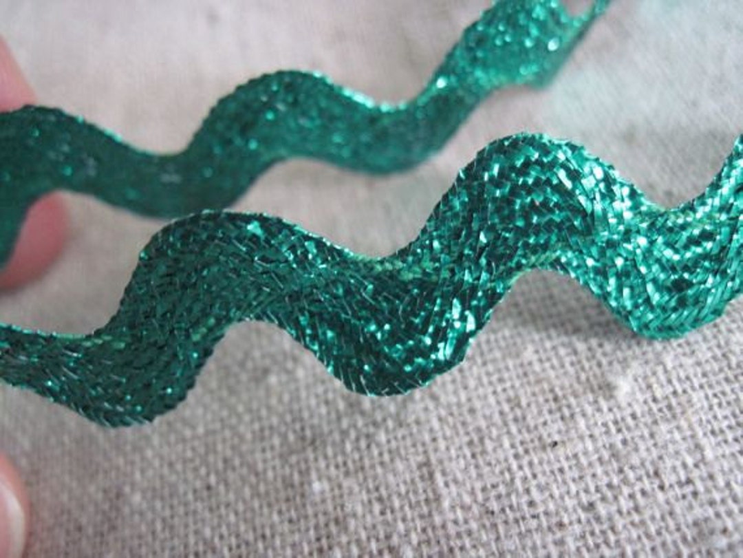 GREEN Metallic Rick Rack - Etsy