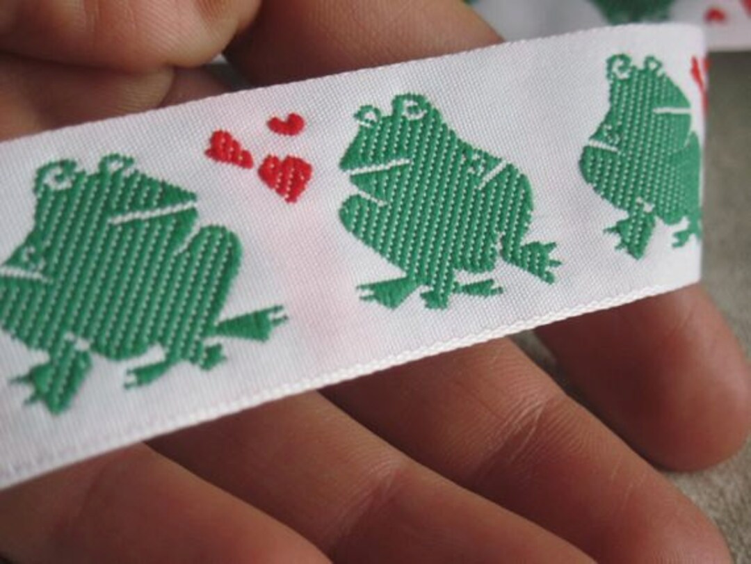 Kissing Frogs Jacquard Ribbon - Etsy