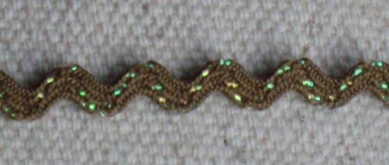 Milk Chocolate Brown Mini Ric Rac With FAIRY FROST Sparkle | Etsy