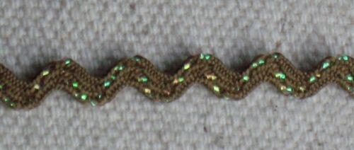 Milk Chocolate Brown Mini Ric Rac With FAIRY FROST Sparkle | Etsy