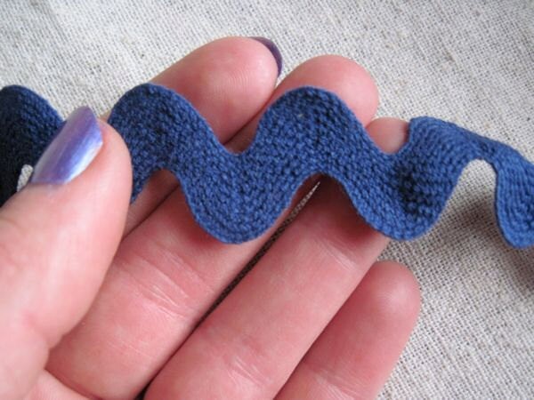 NAVY BLUE Cotton Rick Rack | Etsy