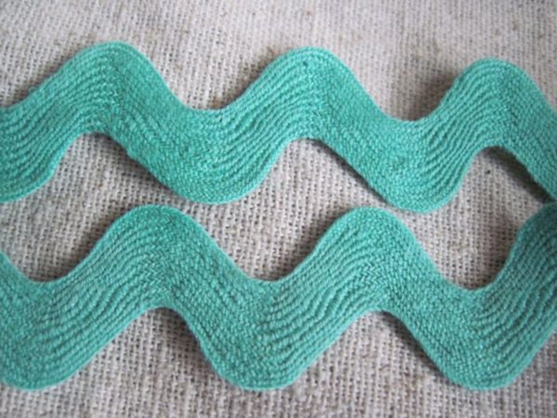 AQUA Cotton Rick Rack | Etsy