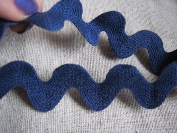 NAVY BLUE Cotton Rick Rack | Etsy