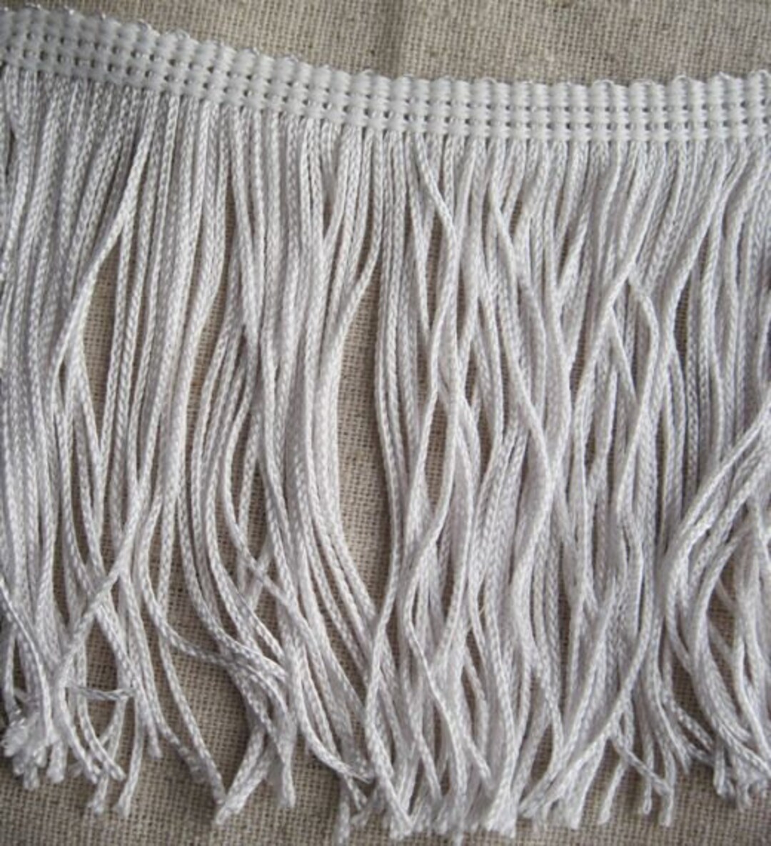 WHITE Chainette Fringe - Etsy