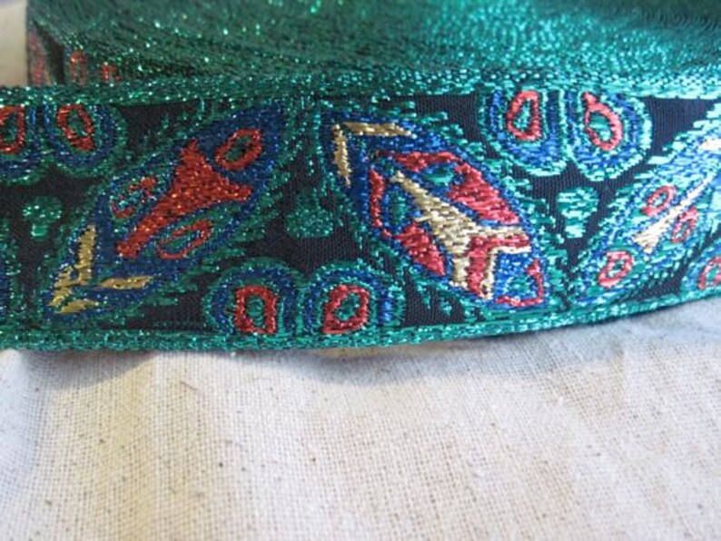 Tribal Riot Sparkle Jacquard Vintage Ribbon or Belting - Etsy