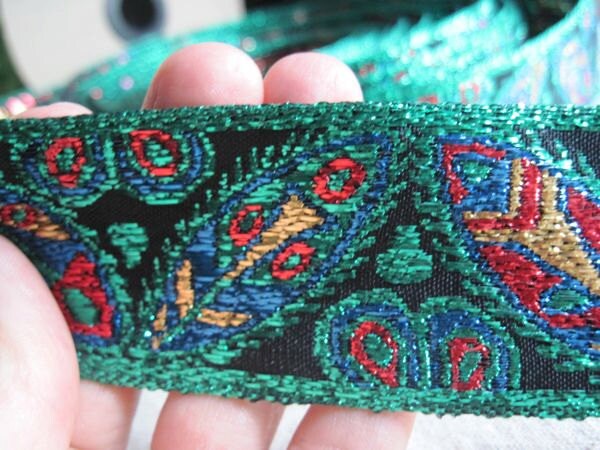 Tribal Riot Sparkle Jacquard Vintage Ribbon or Belting - Etsy