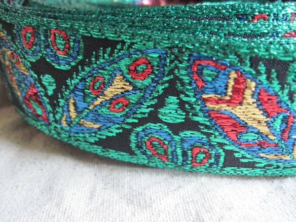 Tribal Riot Sparkle Jacquard Vintage Ribbon or Belting - Etsy