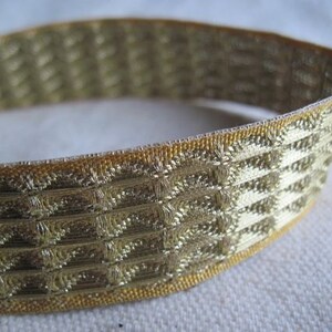 GOLD Metallic Geometric Textured Ribbon - Etsy