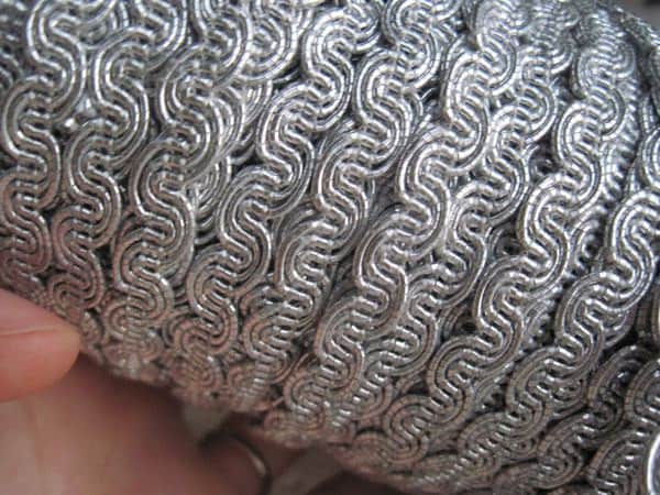 Metallic SILVER Wave Braid Trim - Etsy