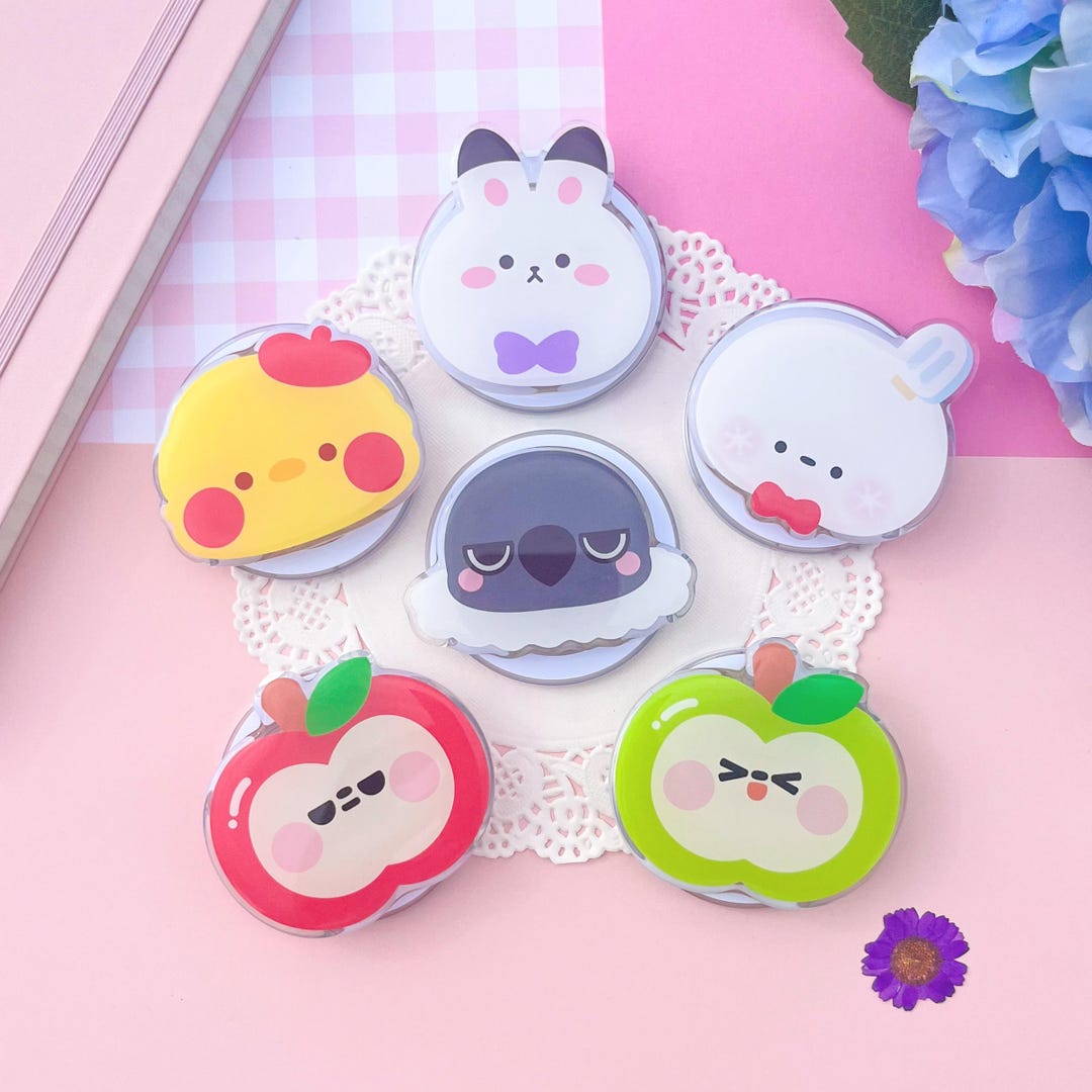 Love and Deepspace Mascot Cute Phone Grip | Happy Snowman Sunny Apple ...