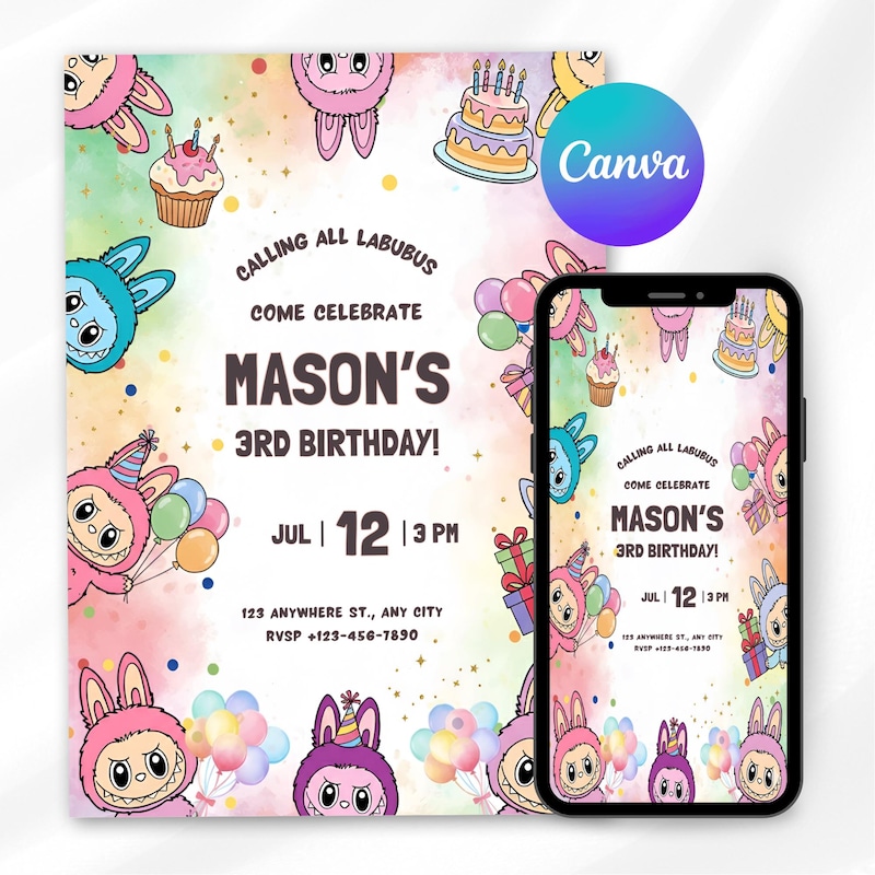 Cute Invitation for 10 - Etsy