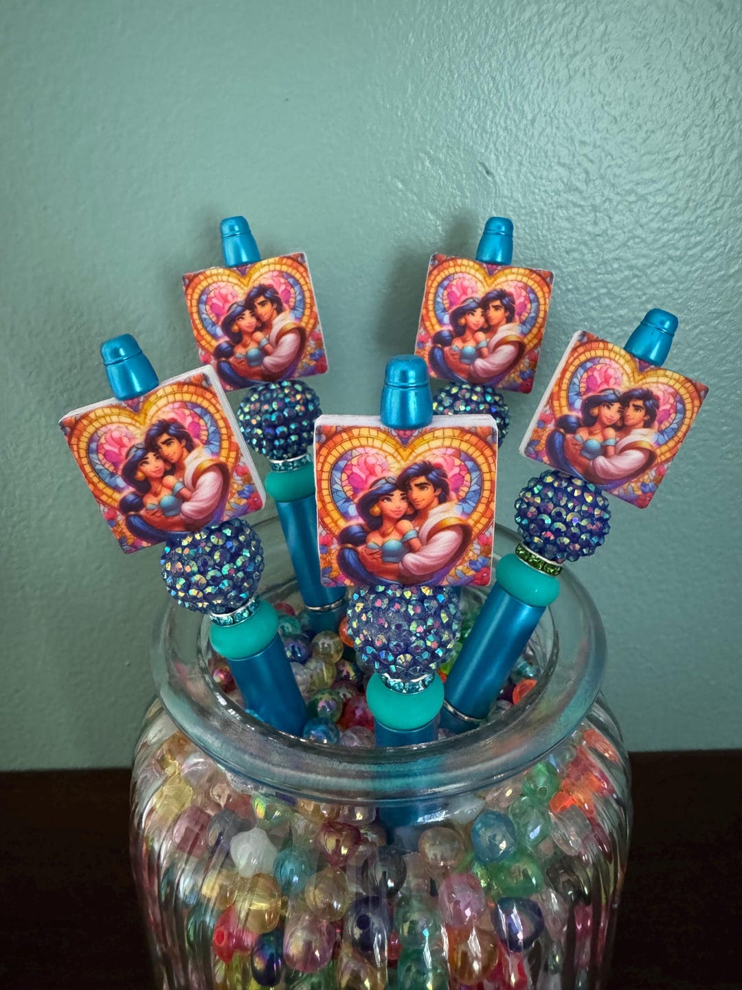 Jasmine & Aladdin Beaded Pen - Etsy