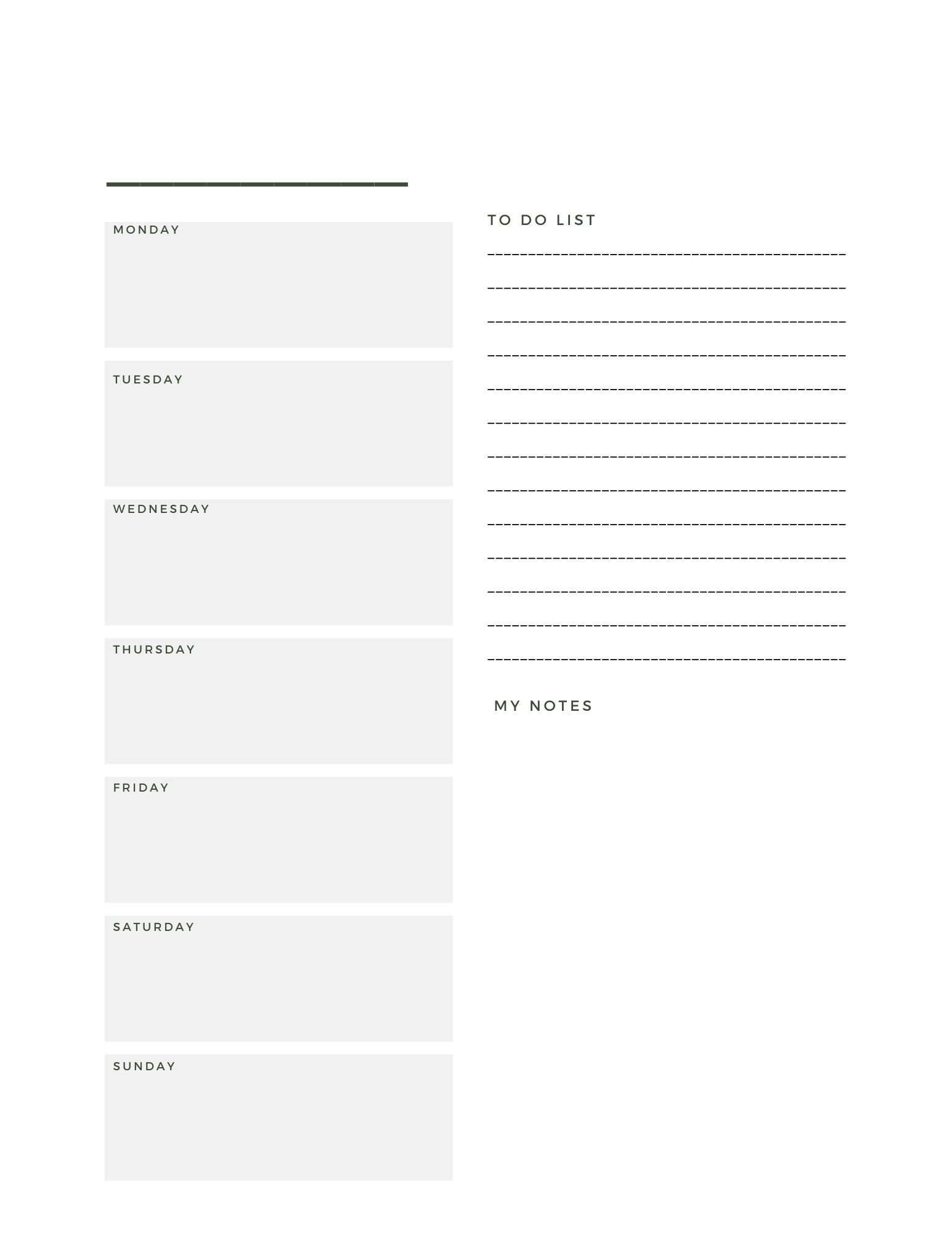 Undated Fill in Printable 8.5x11 Personal 9 Year Planner 12 Months 60 ...