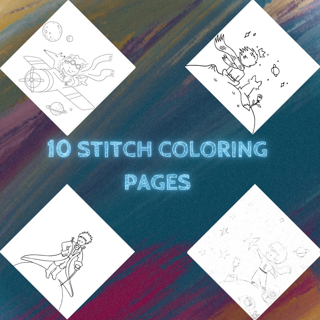 Little Prince Coloring Page | Printable Kids Coloring Sheet | Digital ...