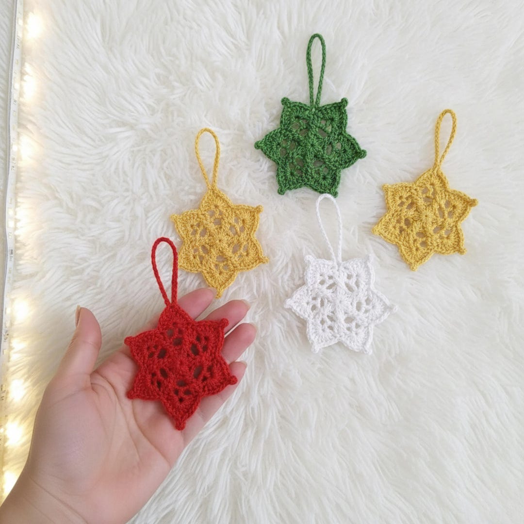 Star Crochet Pattern , Christmas Decor Gift, Christmas Ornament - Etsy